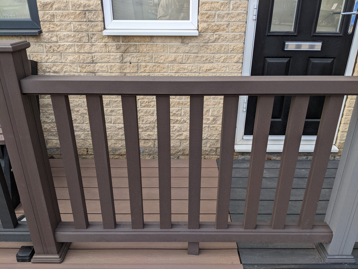 Balustrade Railing System 1500mm - Brown — Home Improvement Supplies Ltd